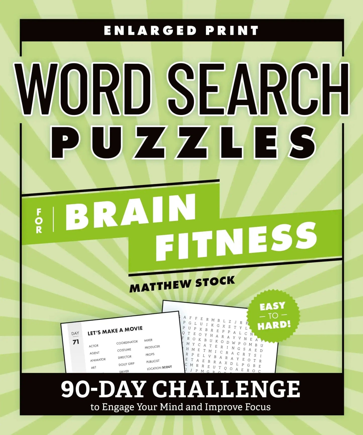 Word Search Puzzles For Brain Fitness: 90-Day Challenge To Engage Your ...