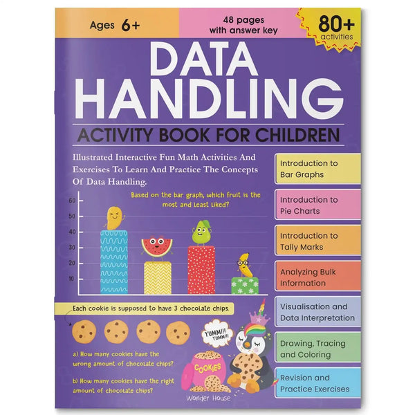 Data Handling Activity Book For Kids | Wonder House