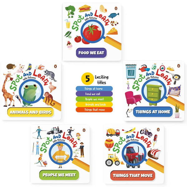 Spot And Learn With Pictures (5 Books Pizza Box) | Na | Oxford ...