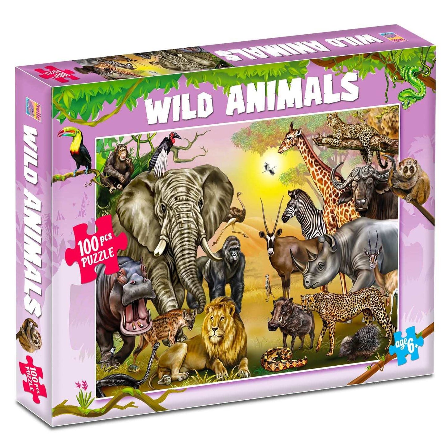 Wild Animals Puzzle Box | Brijbasi | Oxford Bookstore – Oxfordbookstore