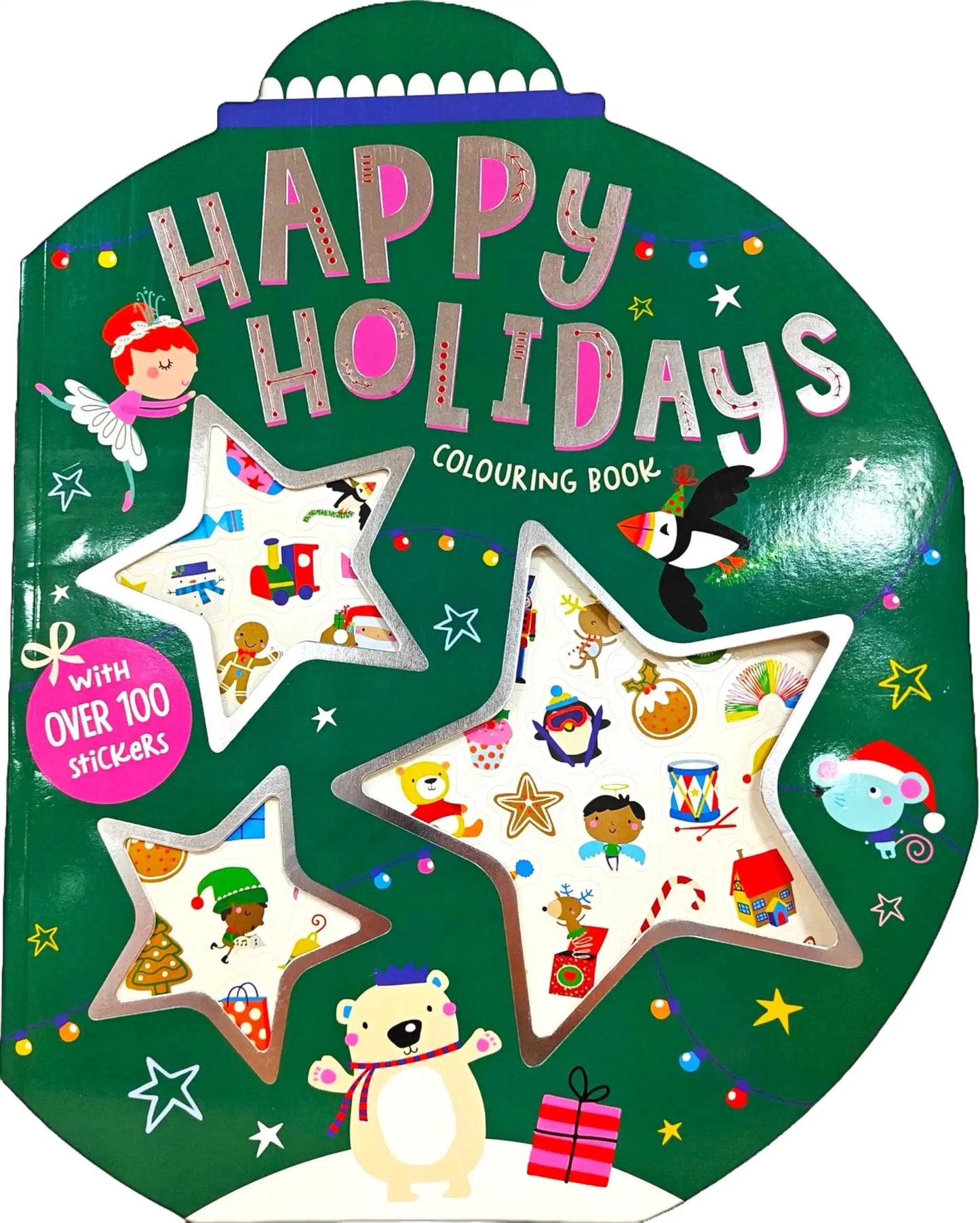 Happy Holidays Giant Coloring Book | Make Believe Ideas
