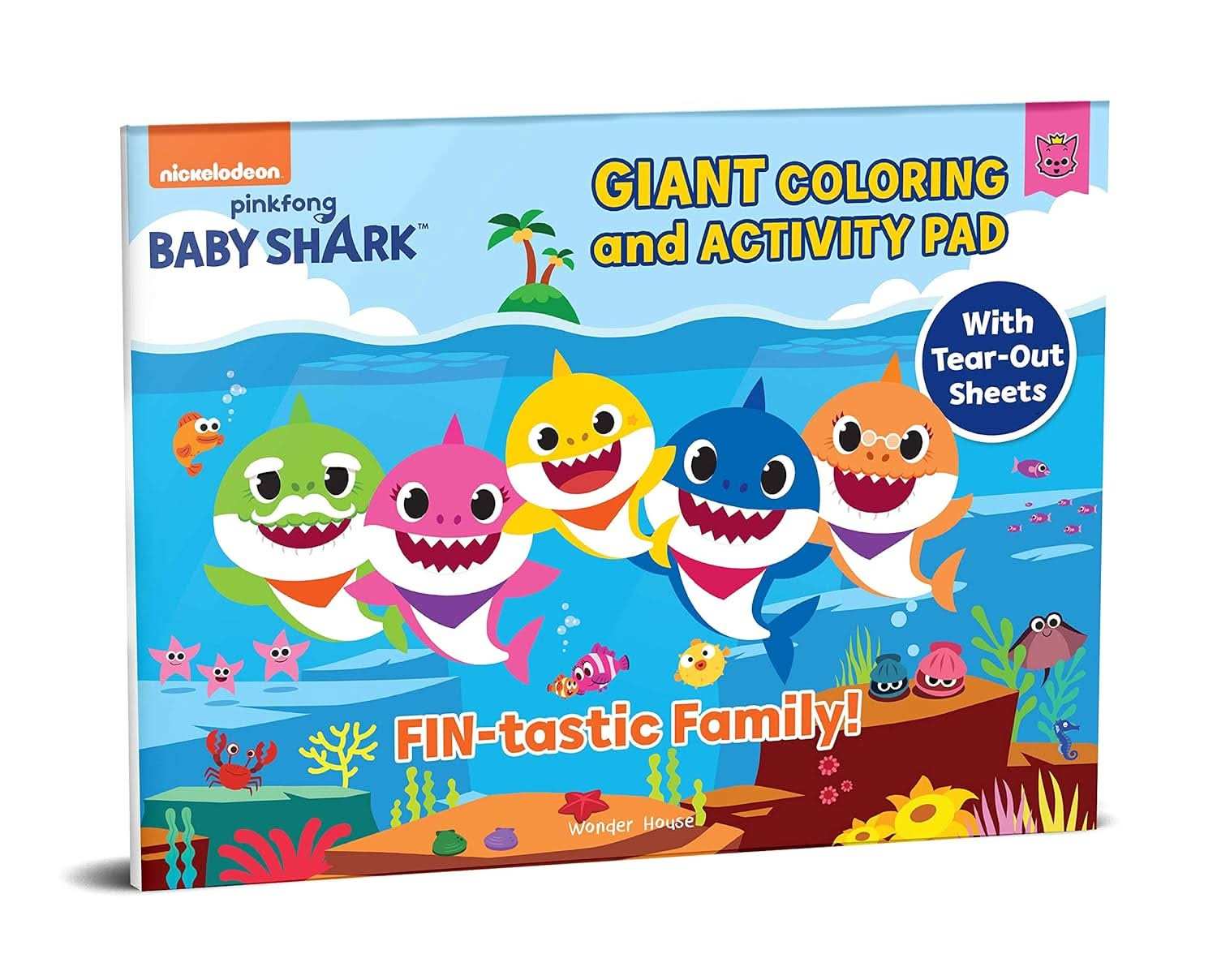 Pinkfong Baby Shark - Fin-Tastic Family - Giant Coloring And Activity ...